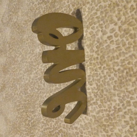 Accents | One Block Letter Sign Matte Gold Baby Shower Party | Poshmark